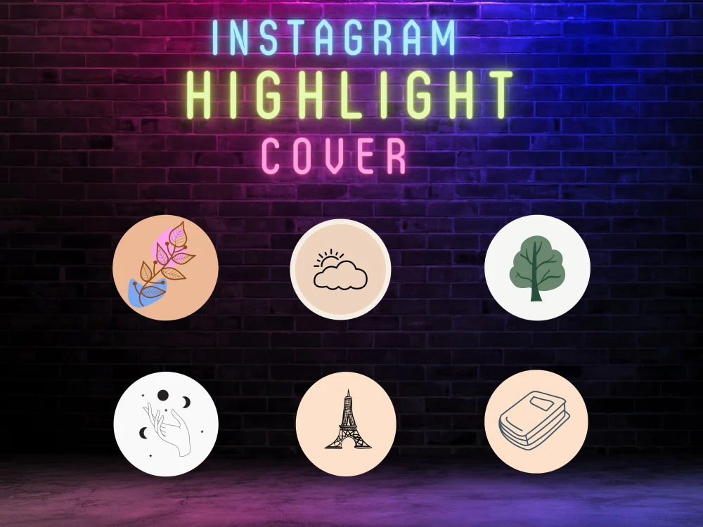 An eye-catching Instagram story highlights cover icons | Upwork