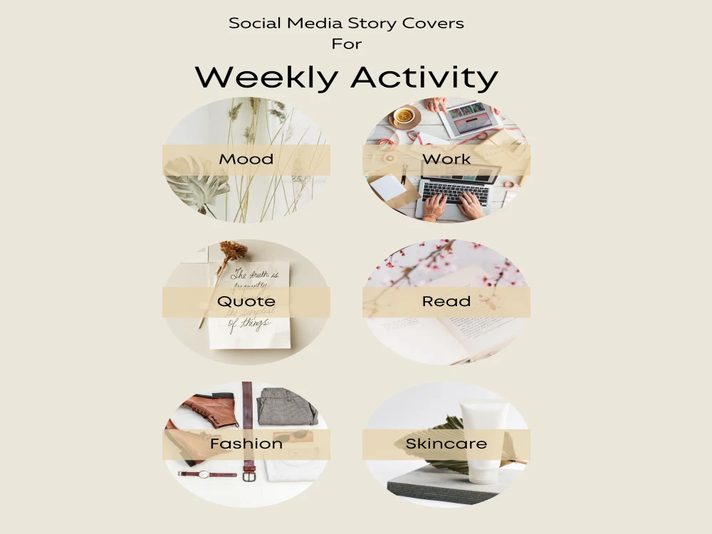 An eye-catching Instagram story highlights cover icons | Upwork