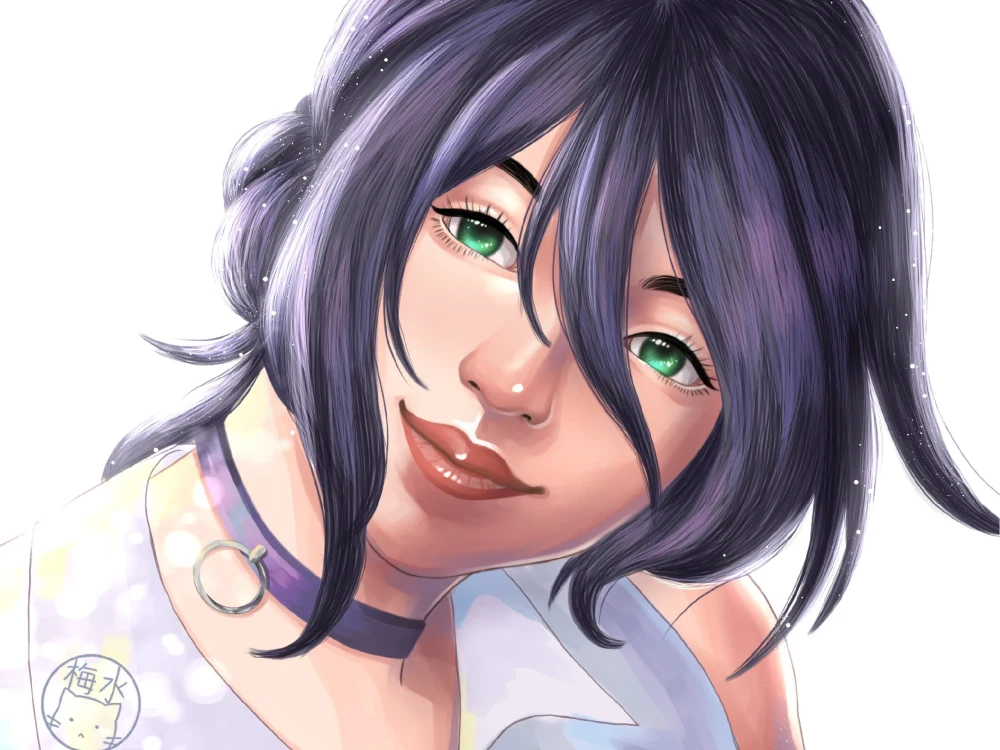 Semi realism anime style illustration | Upwork