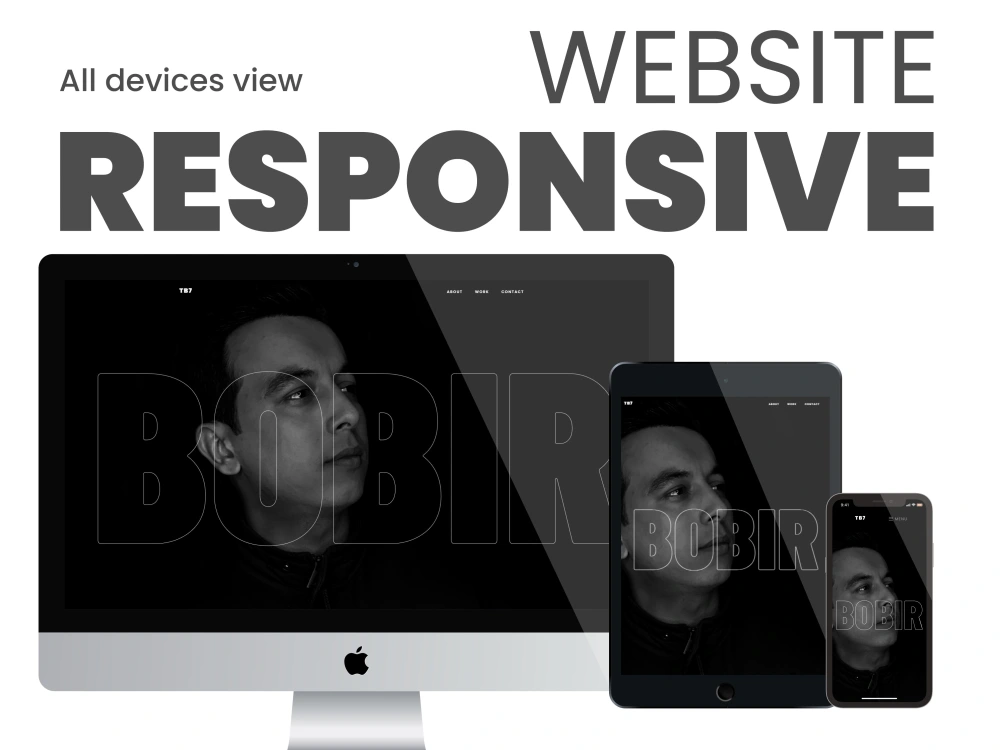 Responsive Portfolio website template | HTML | CSS | Javascript | Upwork