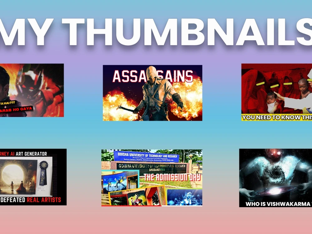 I will create best CTR thumbnail for your youtube video | Upwork