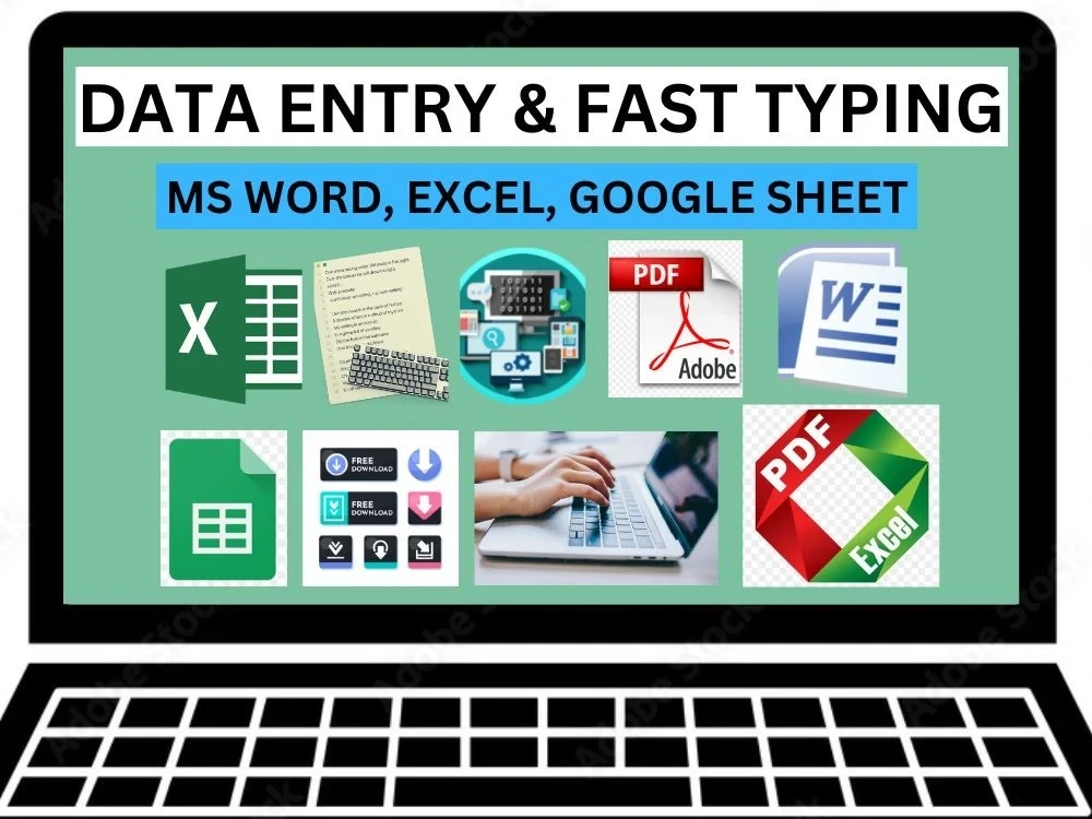 Data Entry & Fast Typing Work in MS Word, Excel & Google Sheet | Upwork