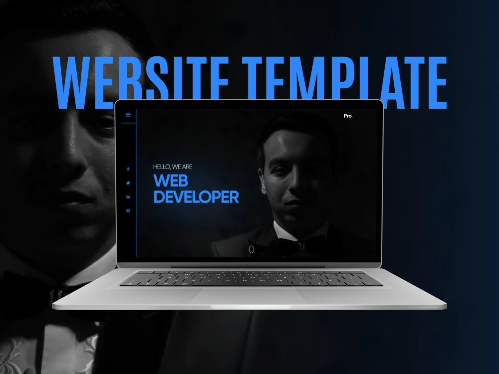 Portfolio responsive website template | HTML | CSS | Javascript | Upwork