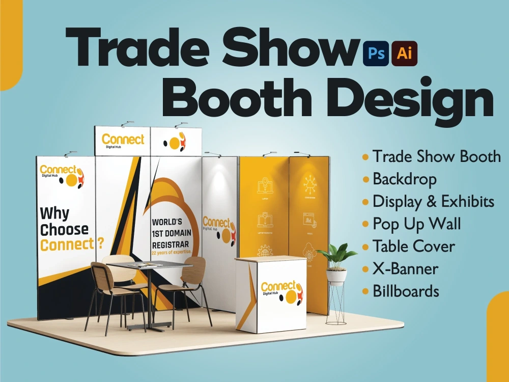 Tradeshow booth, backdrop & tent for your exhibition | Upwork