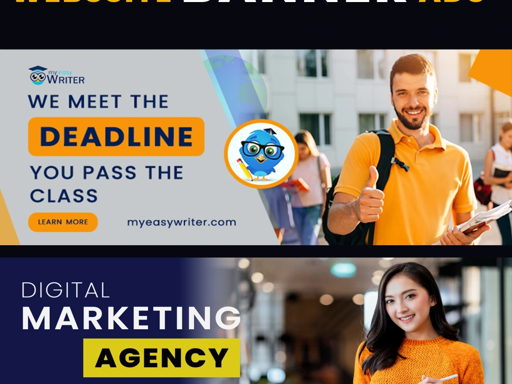 Amazing website banner ads for your website | Upwork