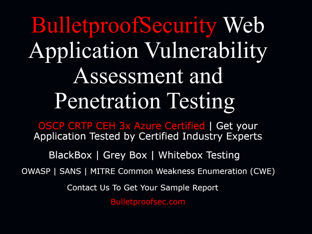 In-Depth Web Penetration Testing Report with Revalidation Support | Upwork