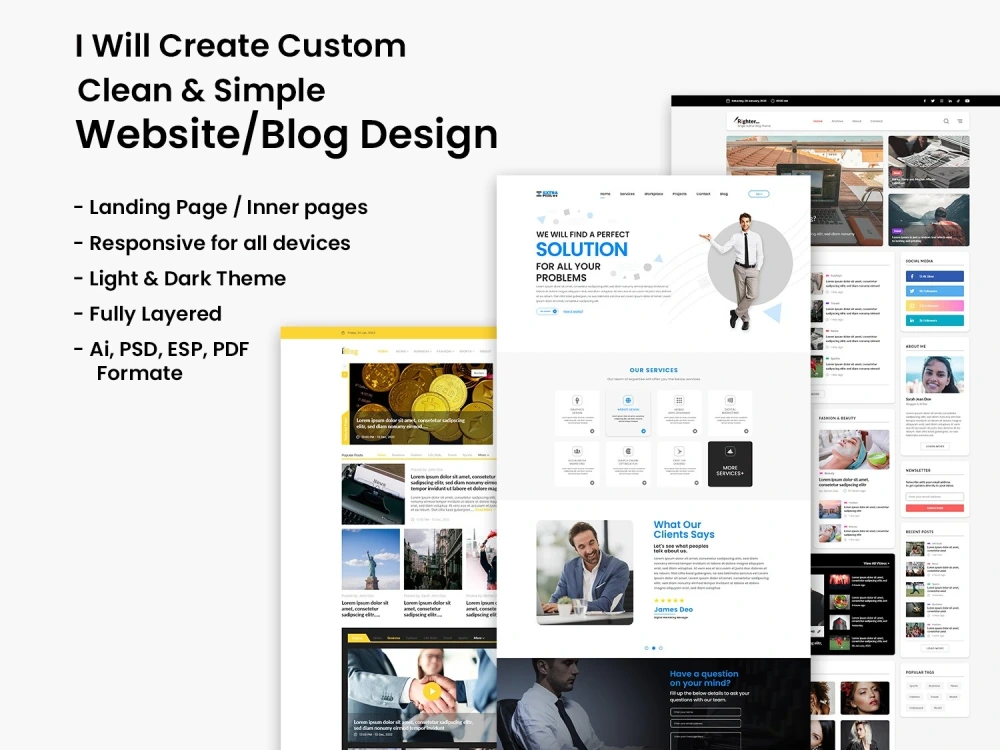 Custom Website UI Design | Upwork