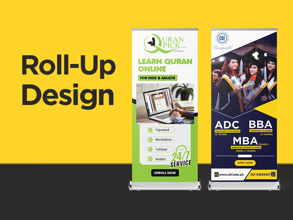 A creative roll-up banner and retractable banner | Upwork