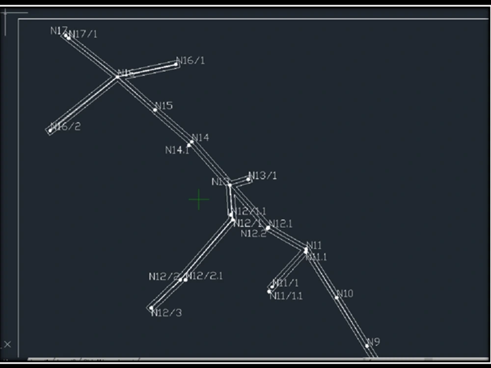 Cadastral plan/map (building, parcel, etc) based on orthophoto CAD ...