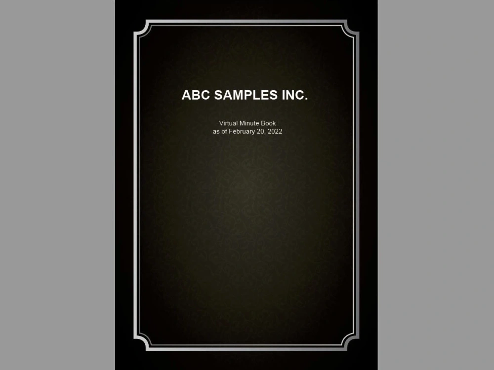 A complete virtual and/or physical corporate 'Minute Book' for your ...