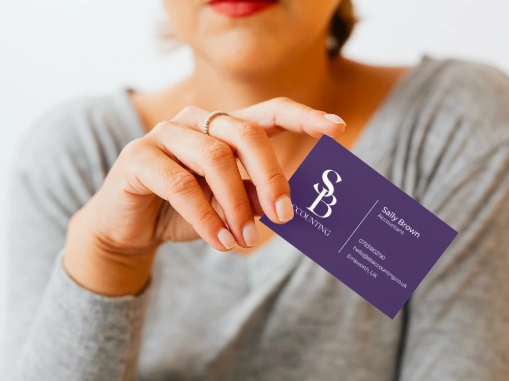 A professional print-ready business card designed on Canva | Upwork