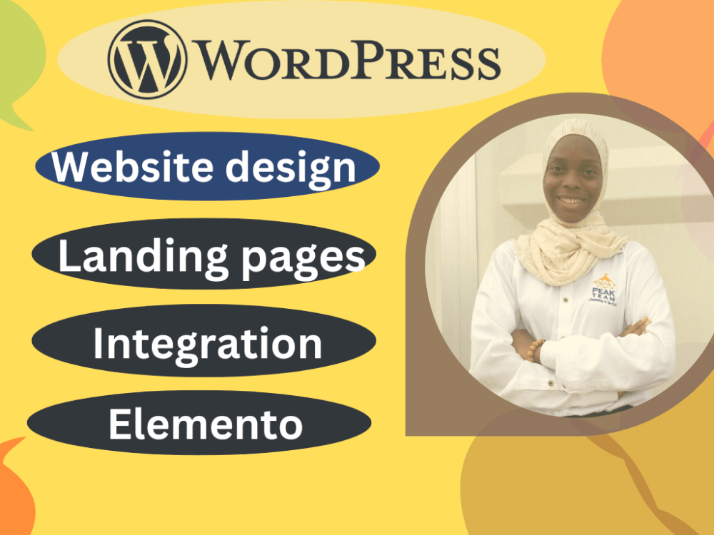 WordPress full website design,a single page landing page design | Upwork