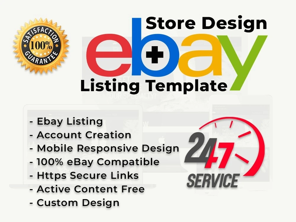 Service of eBay store design, listing template, eBay shop design | Upwork