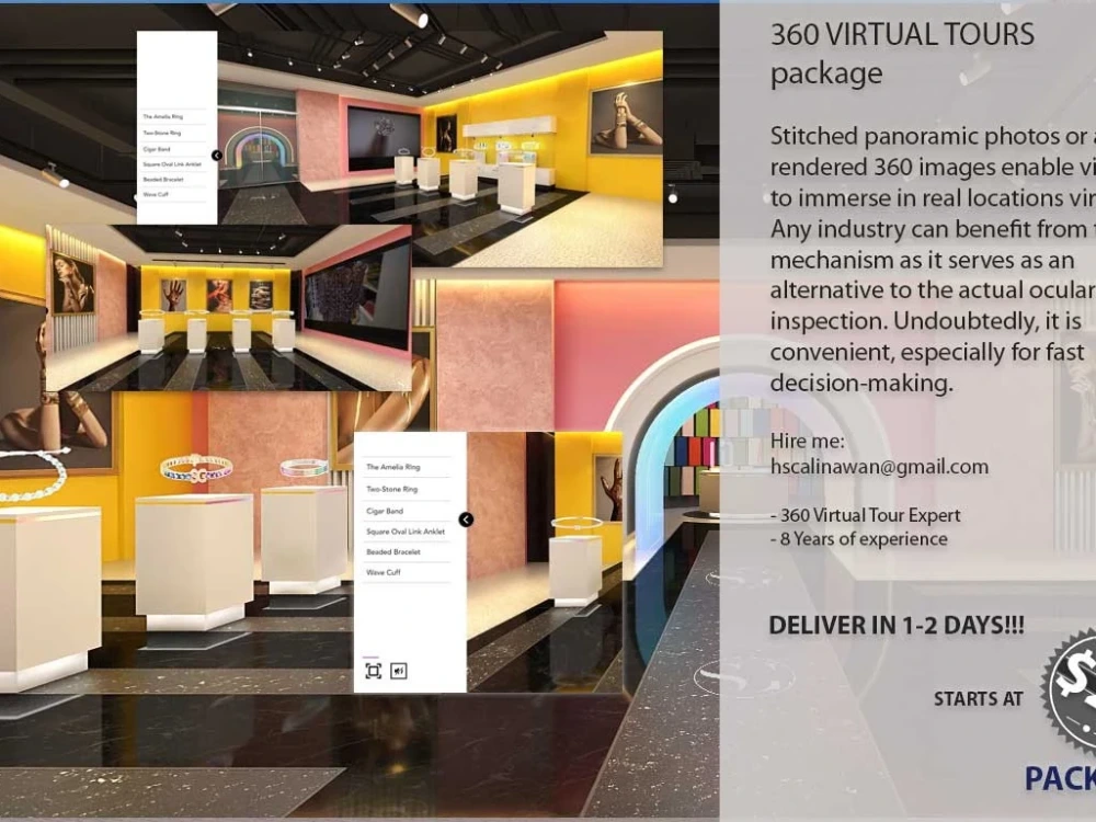 An amazing 360 Virtual Tour designed for your business | Upwork