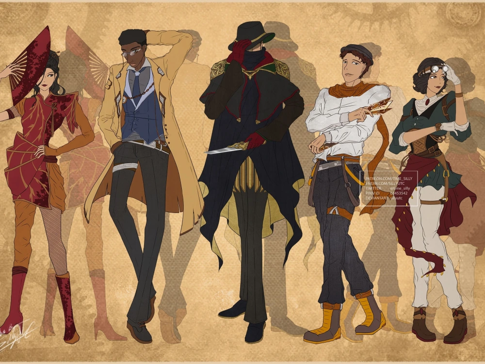 A beautiful character design sheet for your original character ...