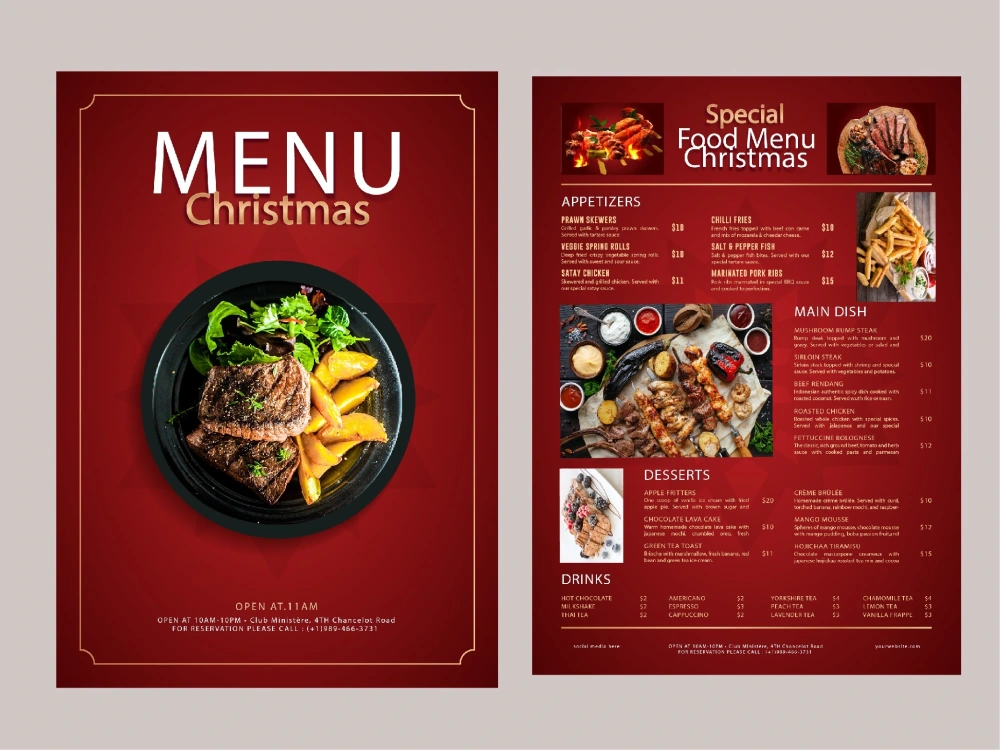 Eye-catching food menu, restaurant menu and menu board design | Upwork