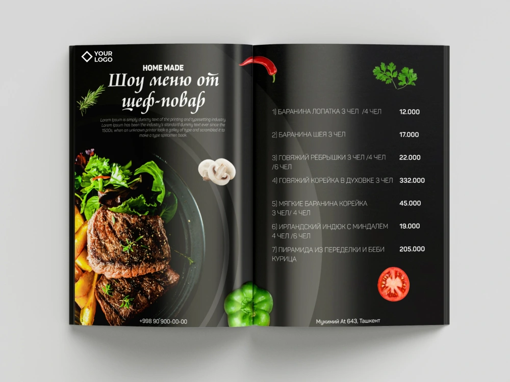 Catalog Food Menu design | Professional | Upwork