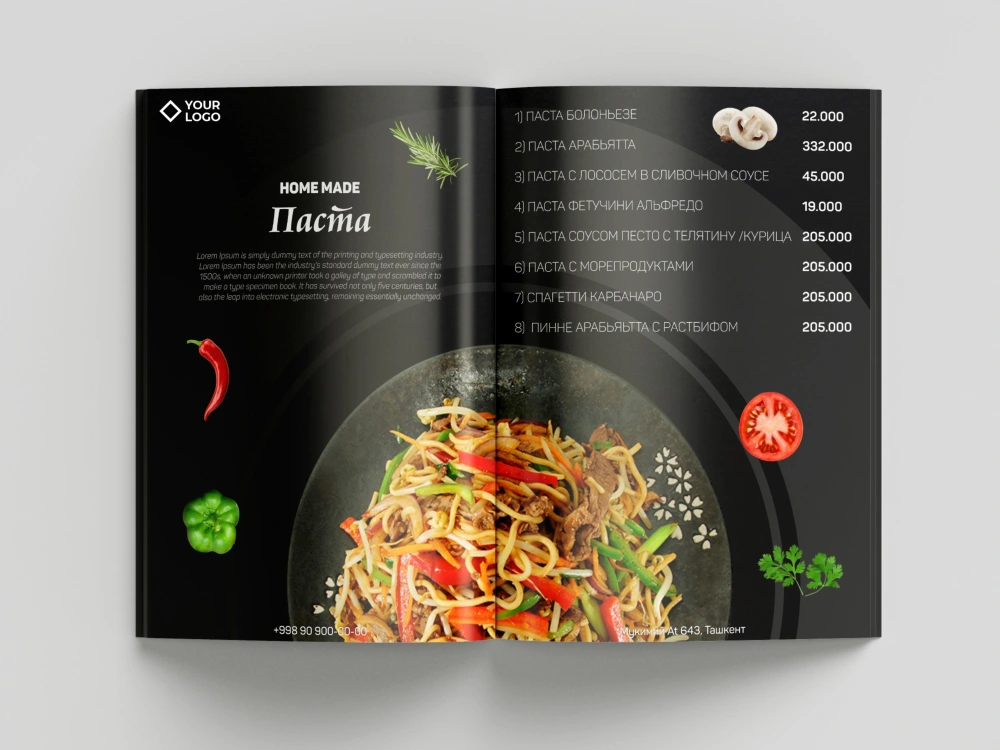 Catalog Food Menu design | Professional | Upwork