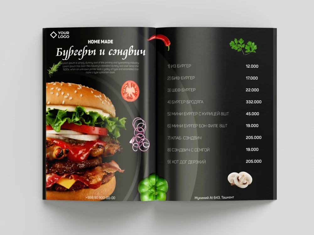 Catalog Food Menu design | Professional | Upwork