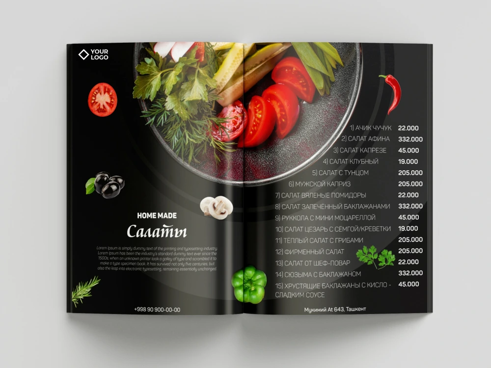 Catalog Food Menu design | Professional | Upwork