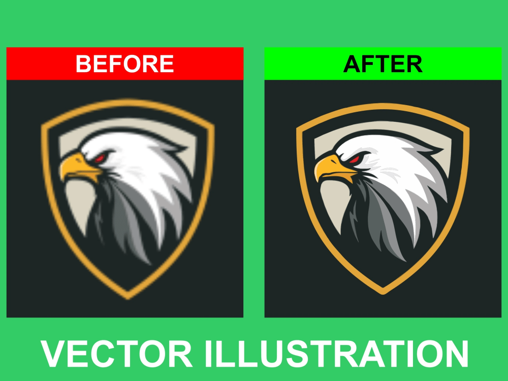 Vector trace any logo or image in a few minutes professionally | Upwork