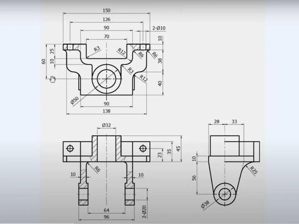 Detailed 3d model (using Solidworks) from your Technical 2d drawing ...