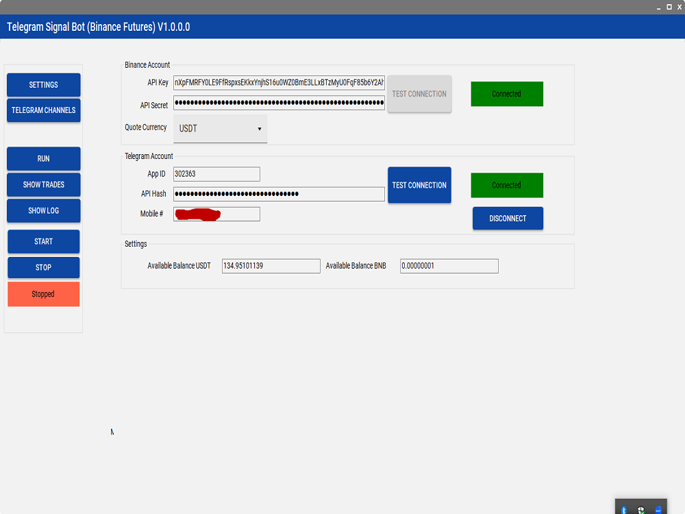 Telegram Signal Bot for Binance Futures | Upwork