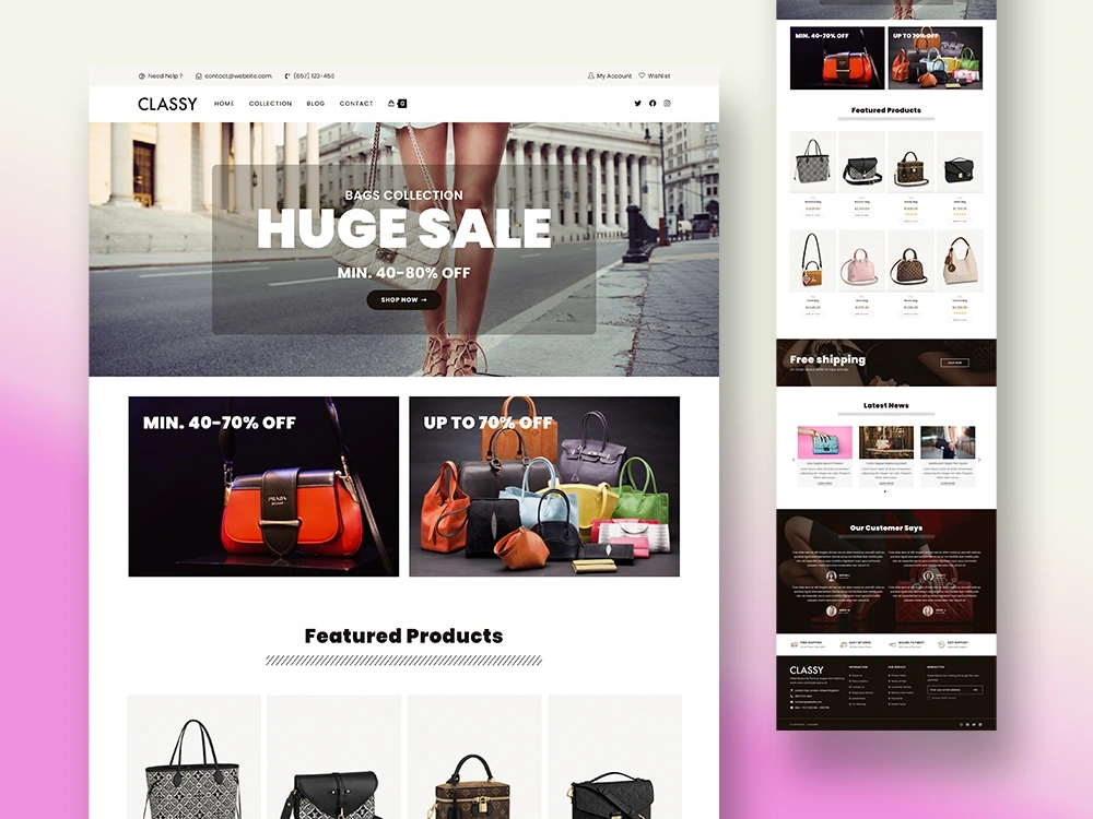 A woocommerce wordpress website design. | Upwork