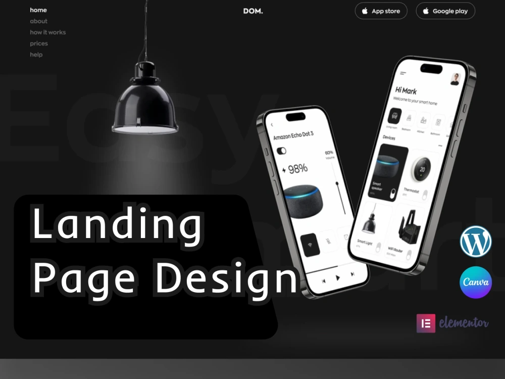 Pixel-perfect Landing Page Design in Elementor | Upwork