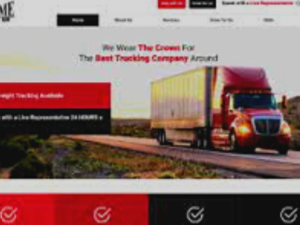 Build logistics, transport, dispatch, freight broker, trucking website ...