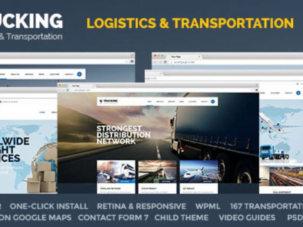 Build logistics, transport, dispatch, freight broker, trucking website ...