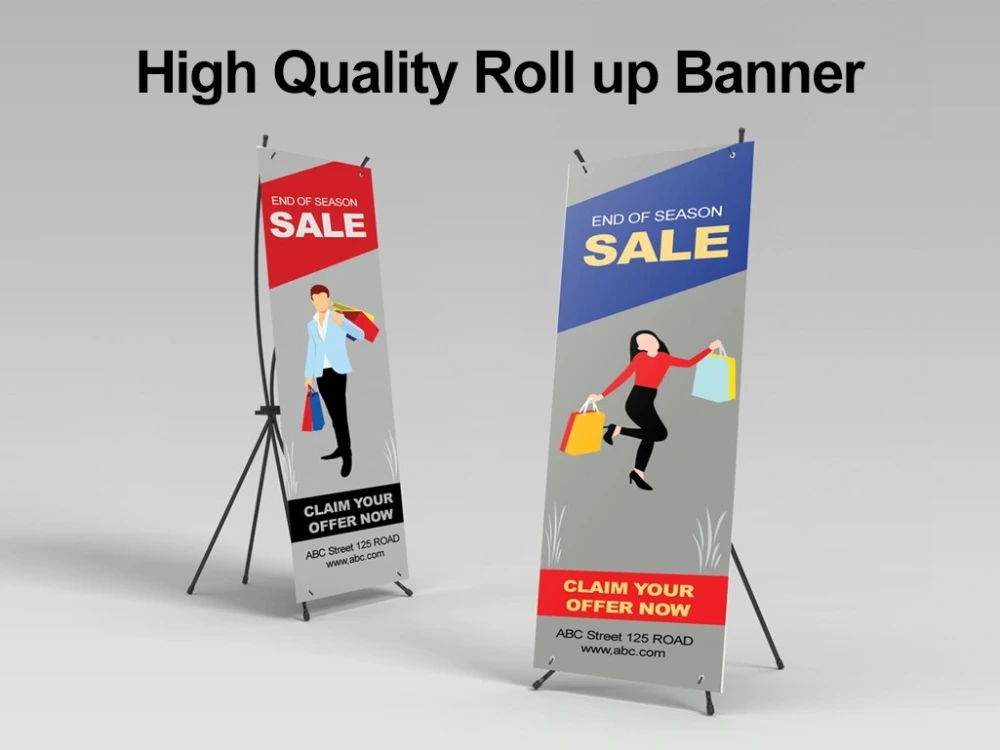 A roll up banner, pull up, event banner, banner ads | Upwork
