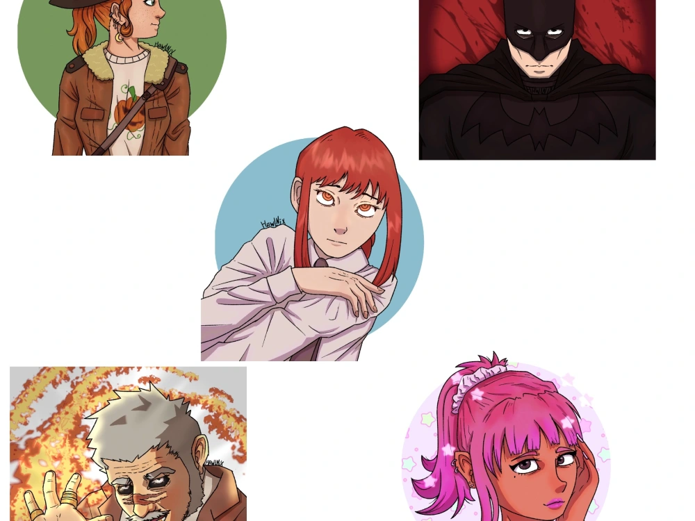 A stylized 2D avatar/profile picture | Upwork