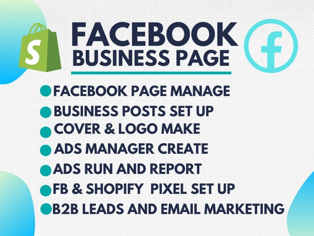 Facebook business page, cover, and logo with ads manager | Upwork