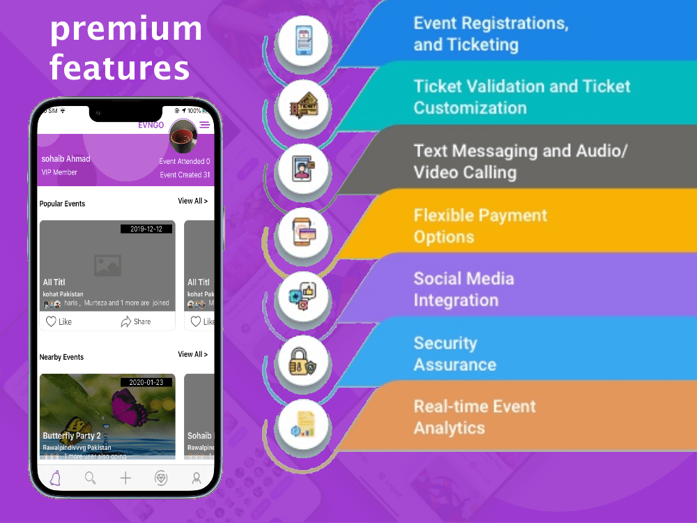 An Event management app | Event ticketing app | Event planning app | Upwork
