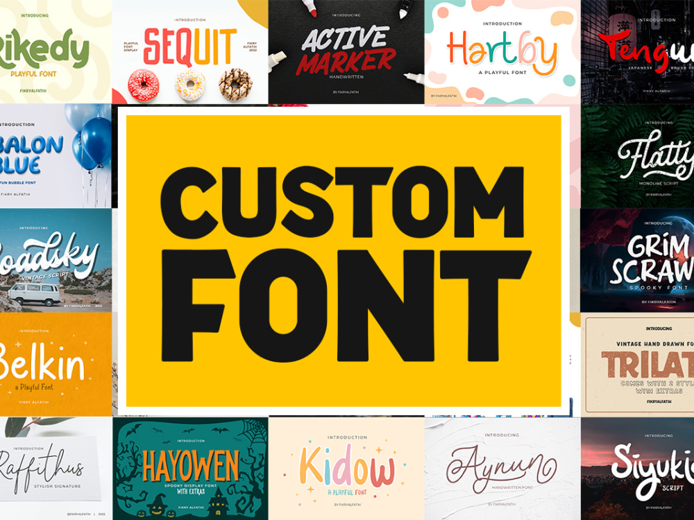 A custom font design, convert font files (TTF, OTF, WOFF, WOFF2) | Upwork