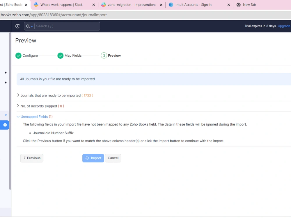 Your data migrated from Quickbooks to Zohobooks | Upwork