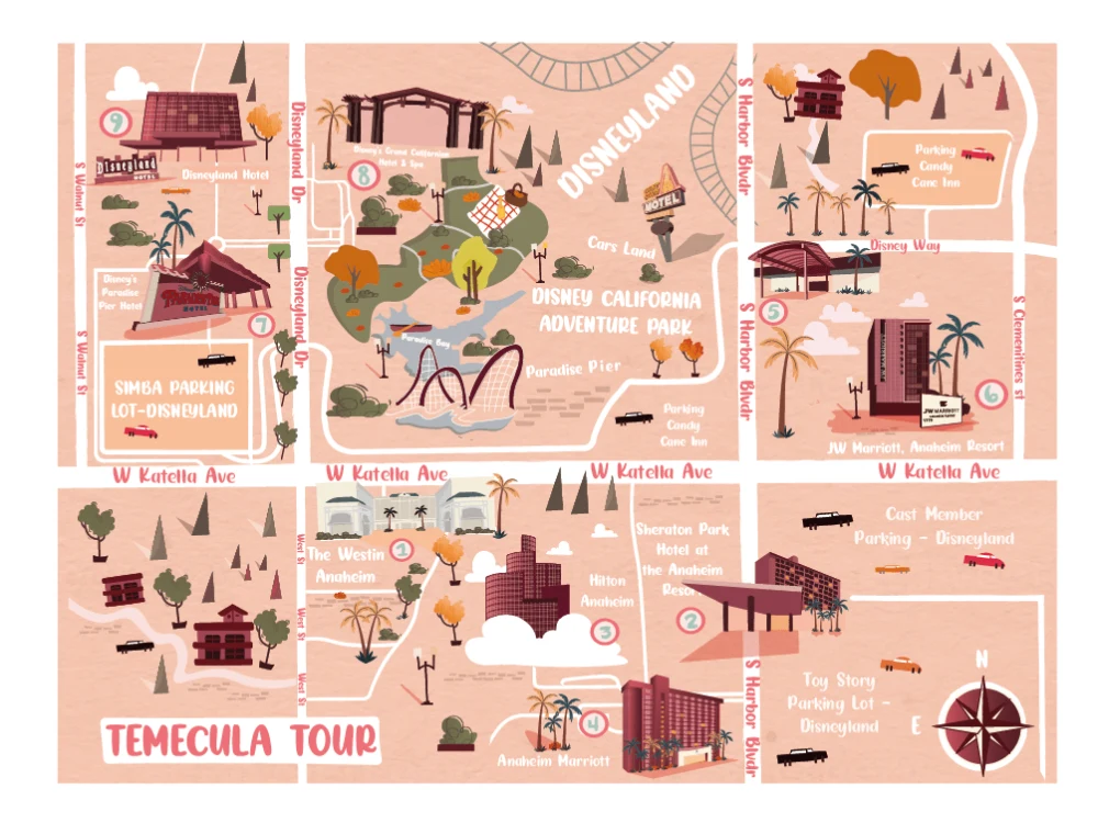 A 2D Map illustrations | Upwork