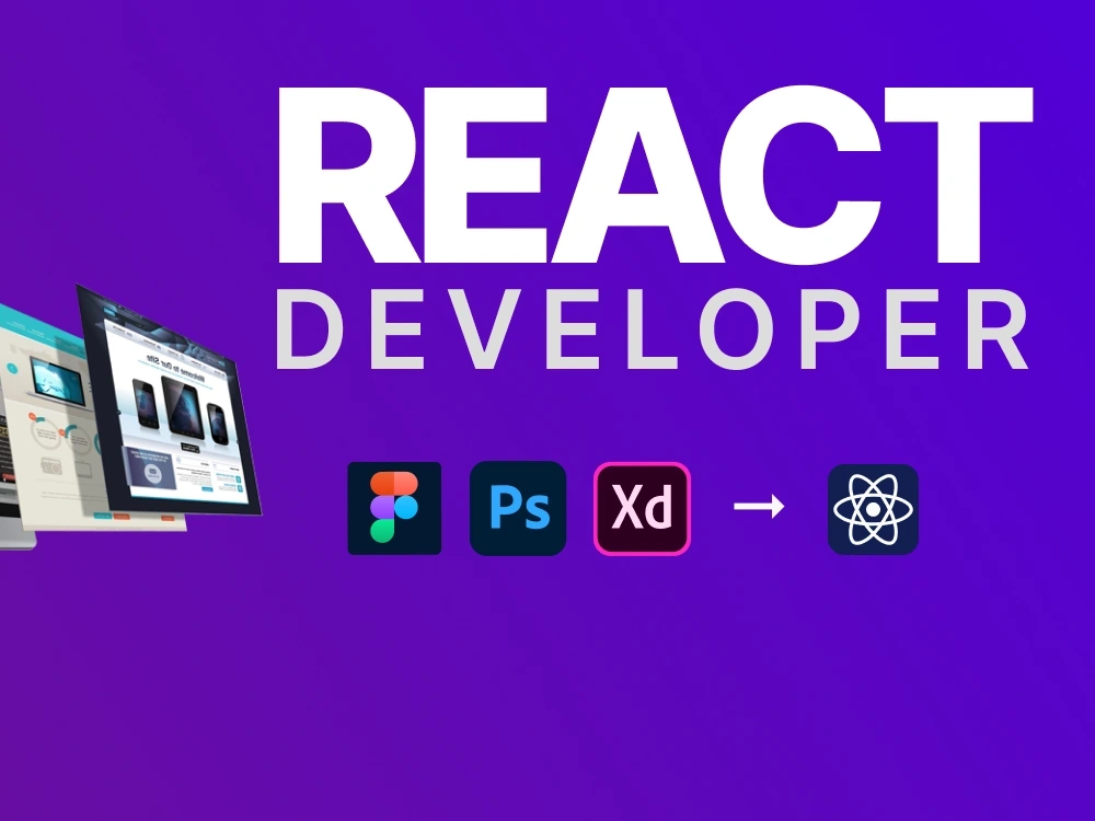 Figma/PSD/AdobeXD To React | React Expert | React.JS Developer | Upwork