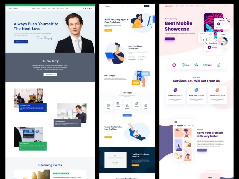 Consulting or coaching website, life coach website | Upwork