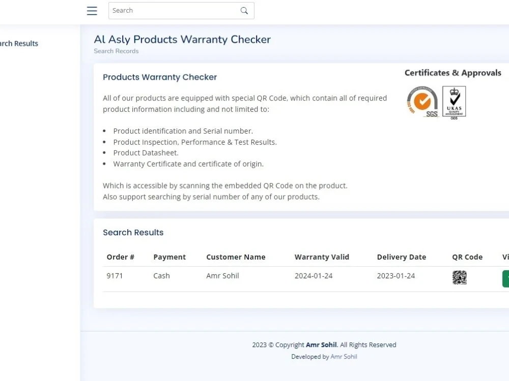 Online QR products authenticity checker WebApp | Upwork