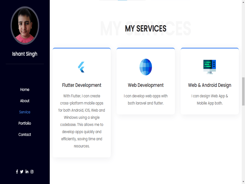 A fantastic portfolio in laravel | Upwork