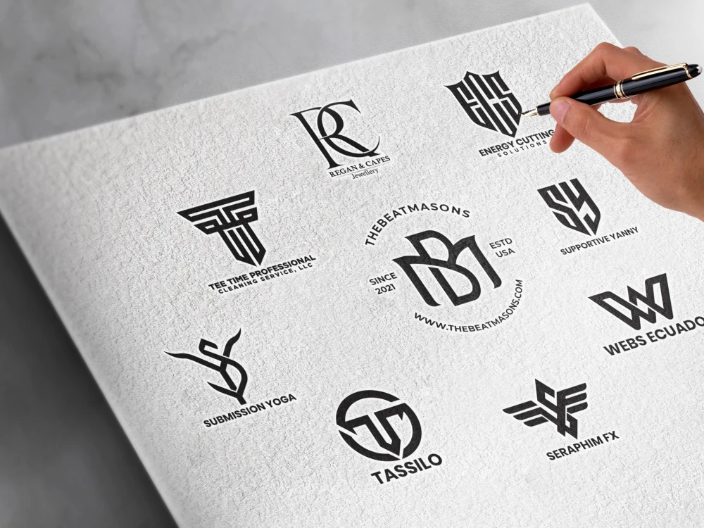 Creative initial lettermark monogram logo | Upwork