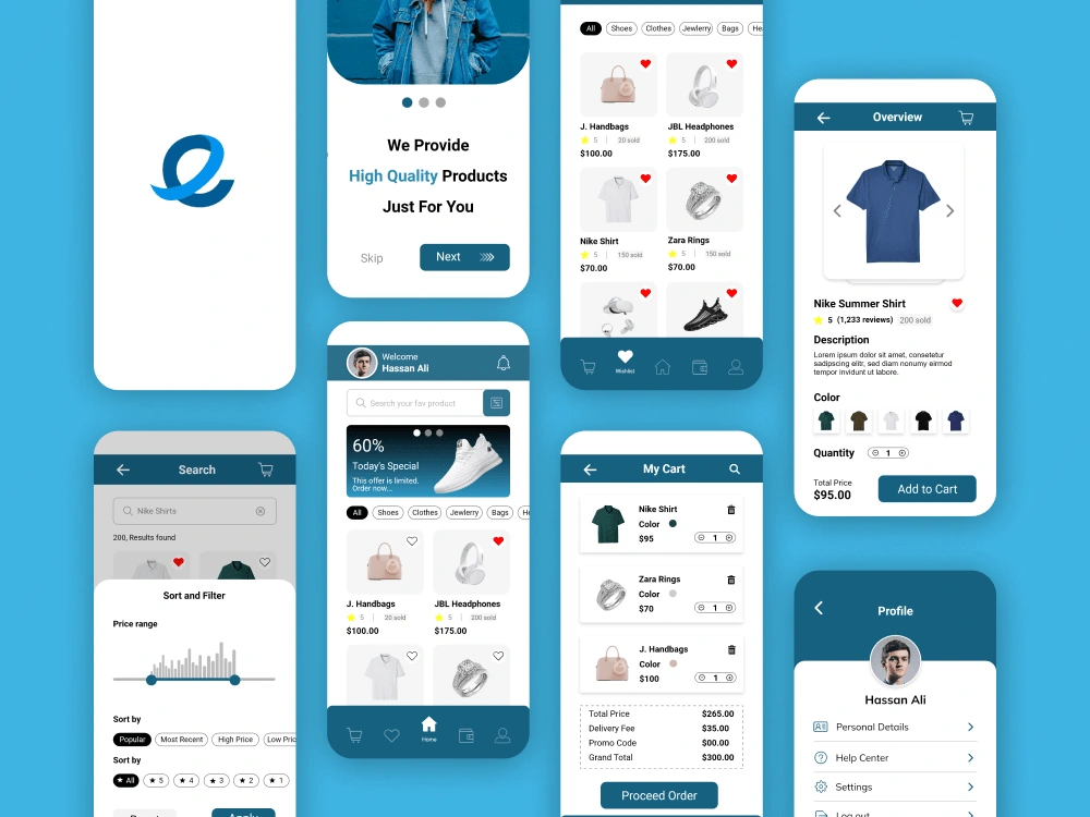 A modern, clean & strategically tailored UI/UX design for mobile apps ...