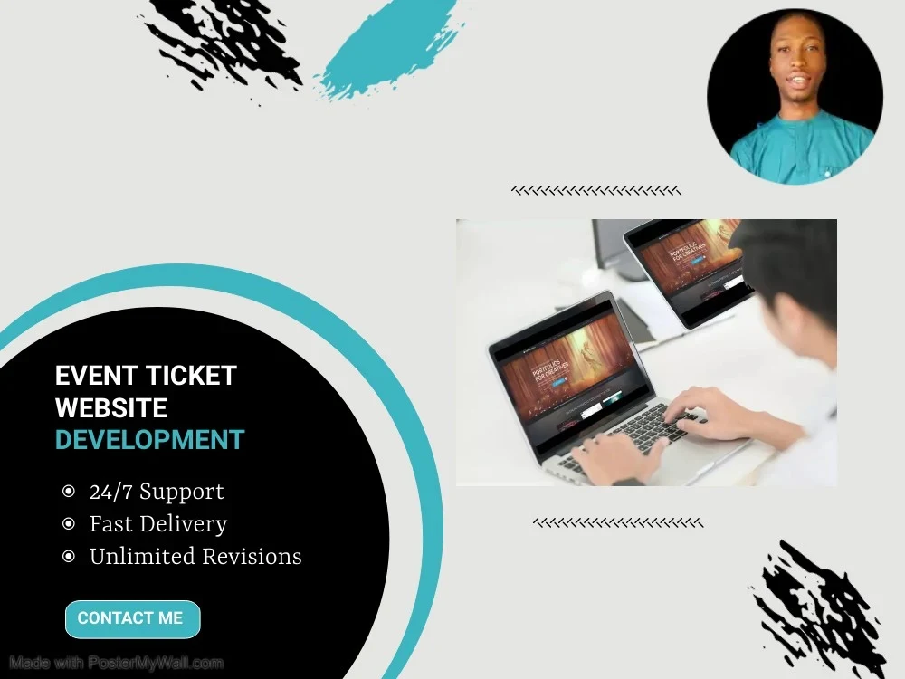 An event ticket website, event ticket landing page | Upwork