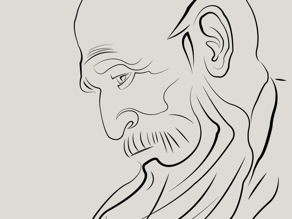 A fantastic vector line art of your potrait photo. | Upwork