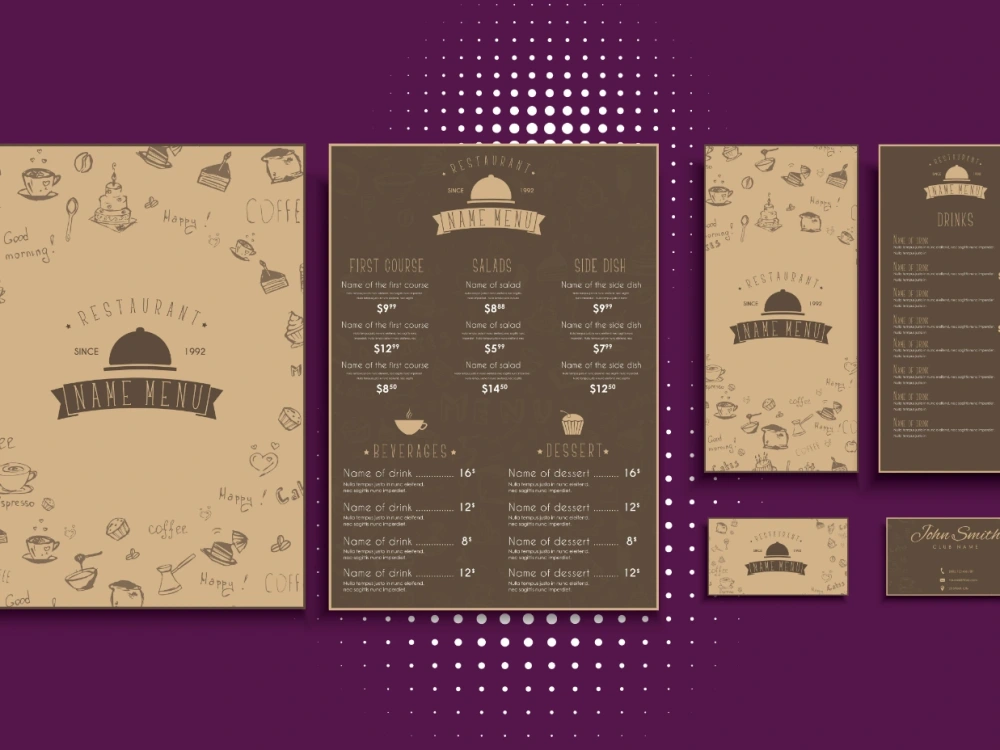 Amazing restaurant menu design | Upwork