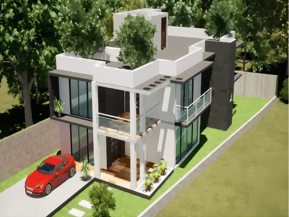 Architectural design, realistic 3D modeling and exterior rendering | Upwork