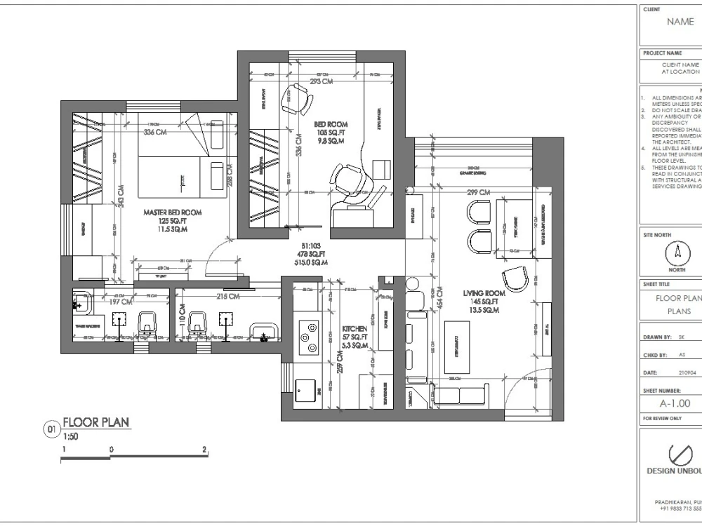 2D layouts of your apartment made from your sketches | Upwork