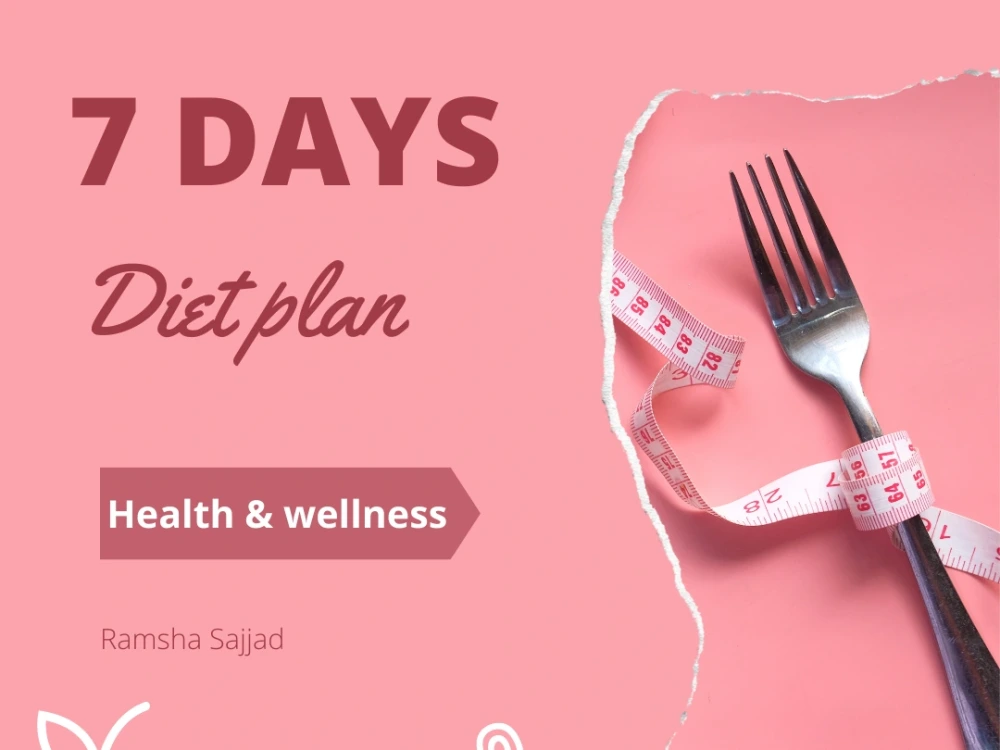 A Customized 7 Days Diet Plan According To Your Health Requirements Upwork